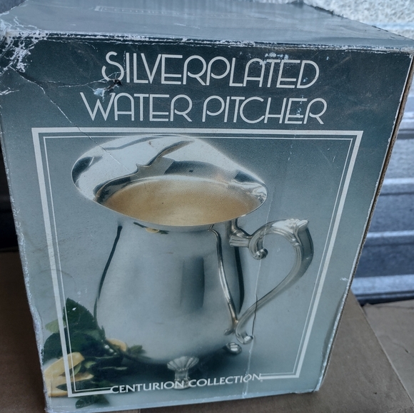 Dining | Nos Silver Plate Water Pitcher Made In Hong Kong | Poshmark